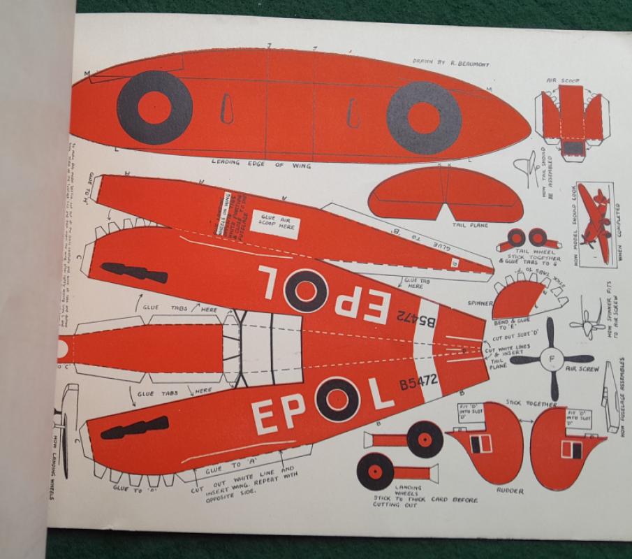 Mascot Cut Out Book No. 2 Models are Tank, Spitfire, Prefab House ...
